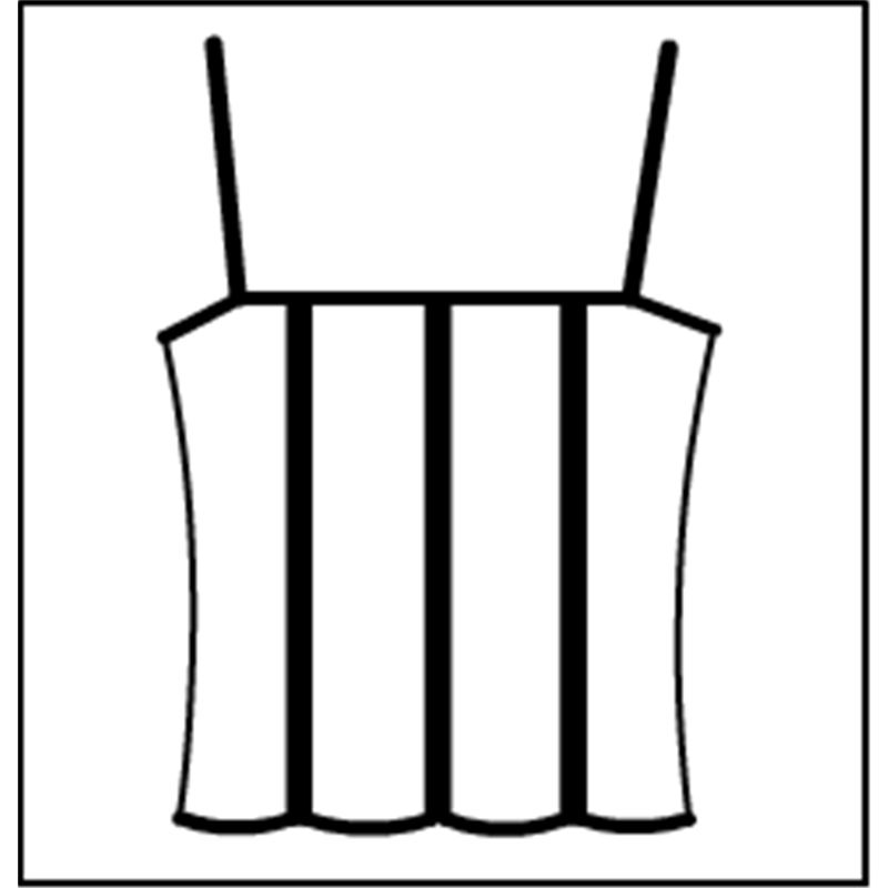 Split Front camisole top bra lined by Made to Order : 3843-8843, On ...