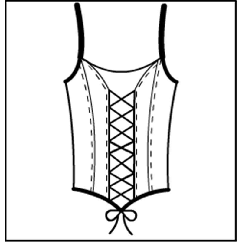 Front Lace Bustier by Bal Togs : 3964-8964, On Stage Dancewear, Capezio ...