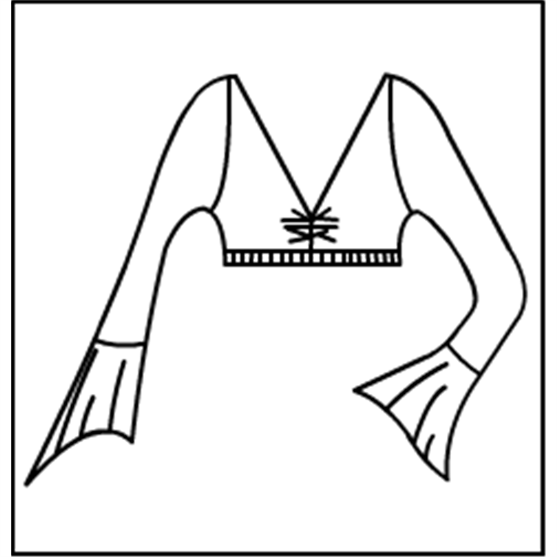 Long Sleeve Midriff Top Pinched Front w/ Glistenet by Bal Togs : 3751 ...