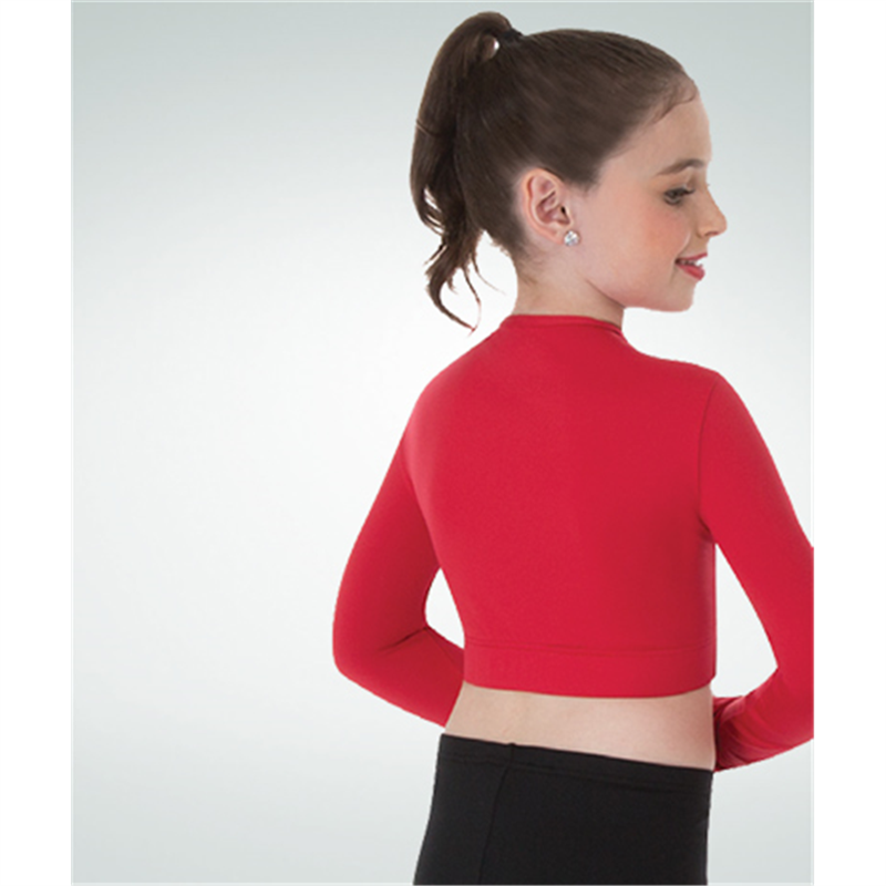 Girl's Long Sleeve V-Nick Midriff Pullover by Body Wrappers : BWP061 ...